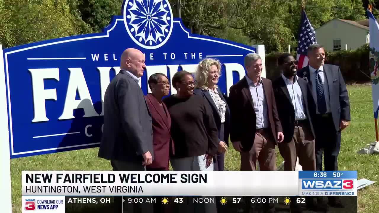 New Fairfield welcome sign