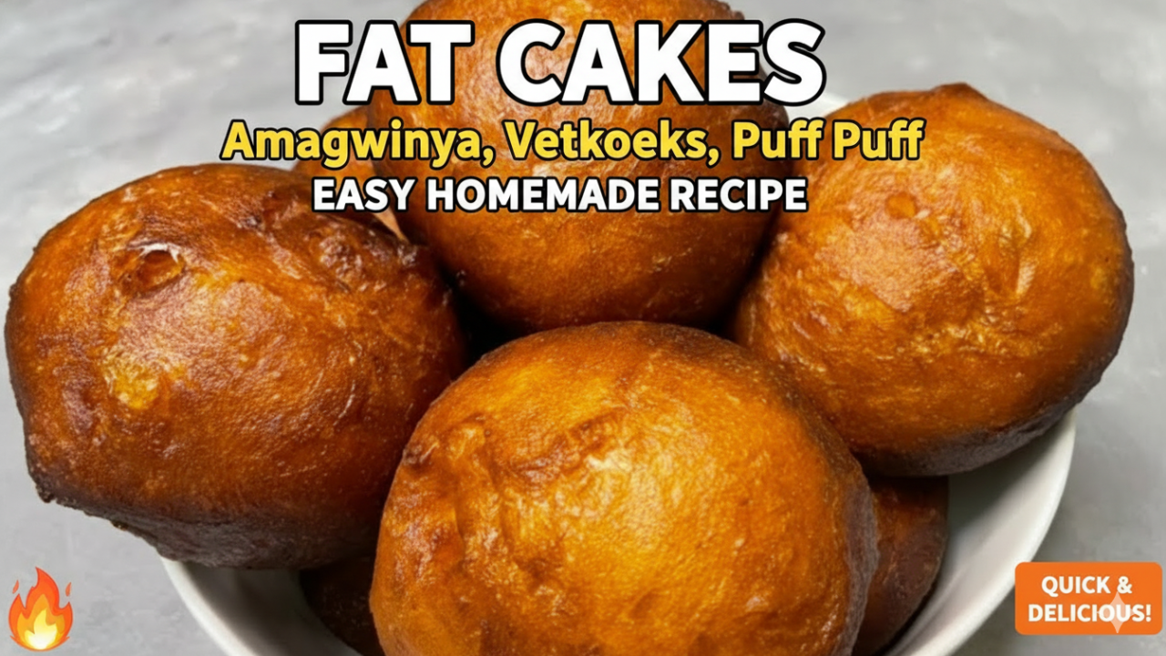 How to Make Fat Cakes (Amagwinya, Vetkoeks, Puff Puff) | Easy Recipe