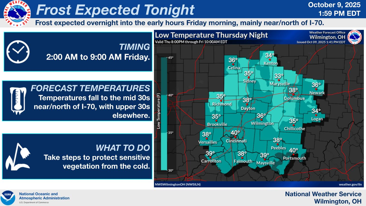 Frost advisory issued for Columbus, central Ohio. See what areas are ...