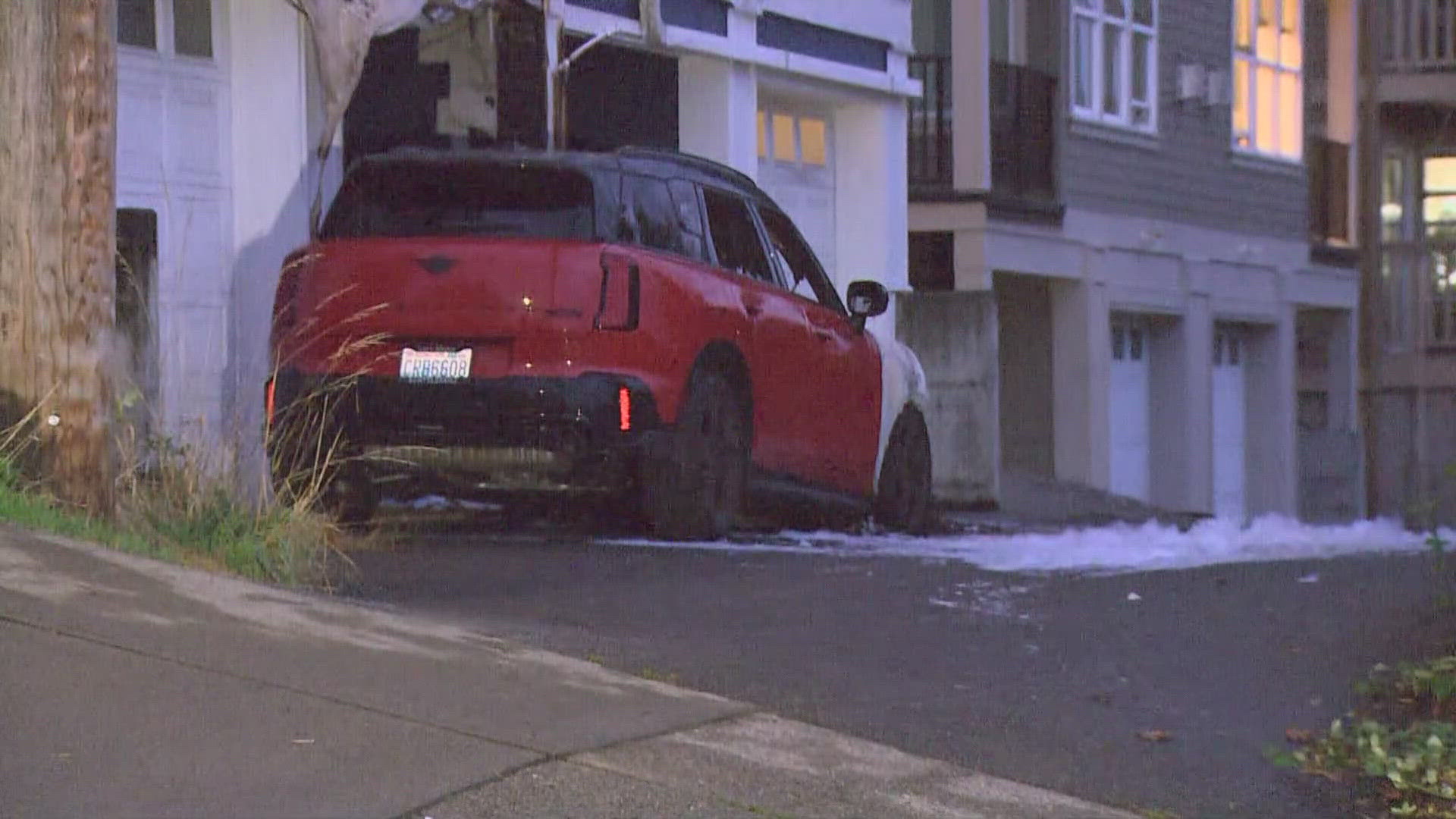 Car fire spreads to home in South Seattle