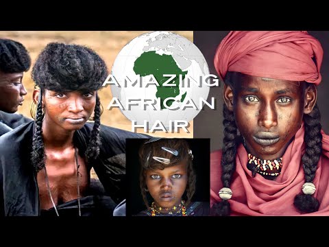 AFRICAN GORGEOUS Thick & LONG Natural Hair! The Wodaabe Secrets to hair ...