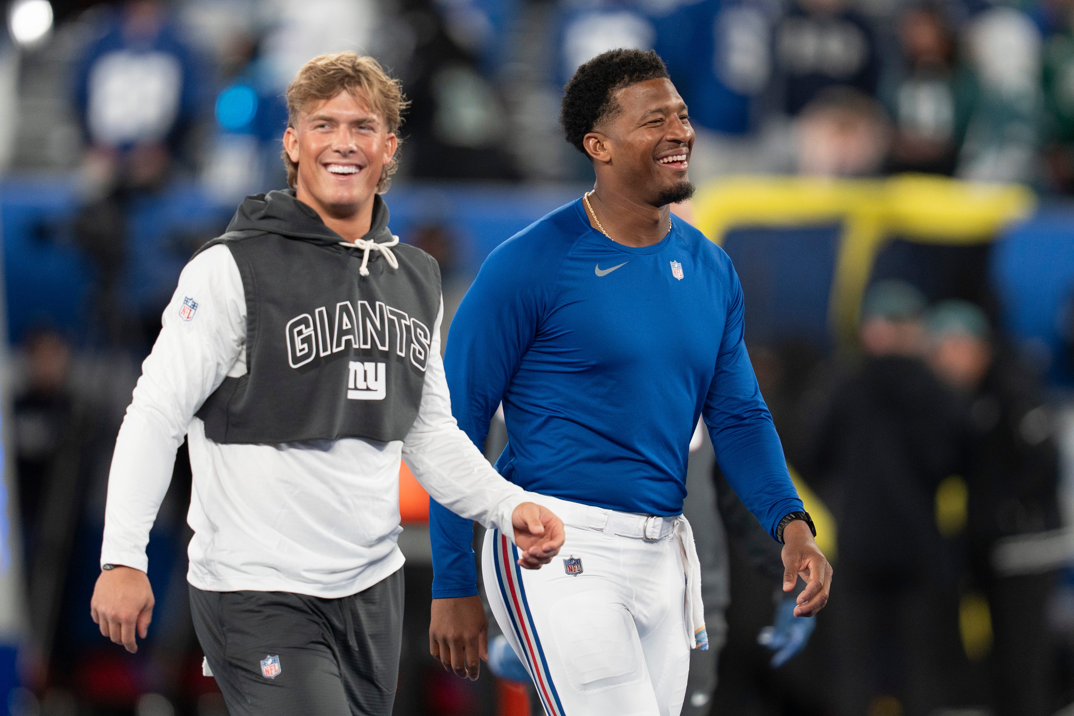 Jaxson Dart injury update and NY Giants QB depth chart for Sunday's ...