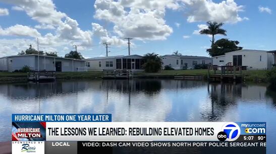 Raising homes above flood elevation is one option to protect against storms