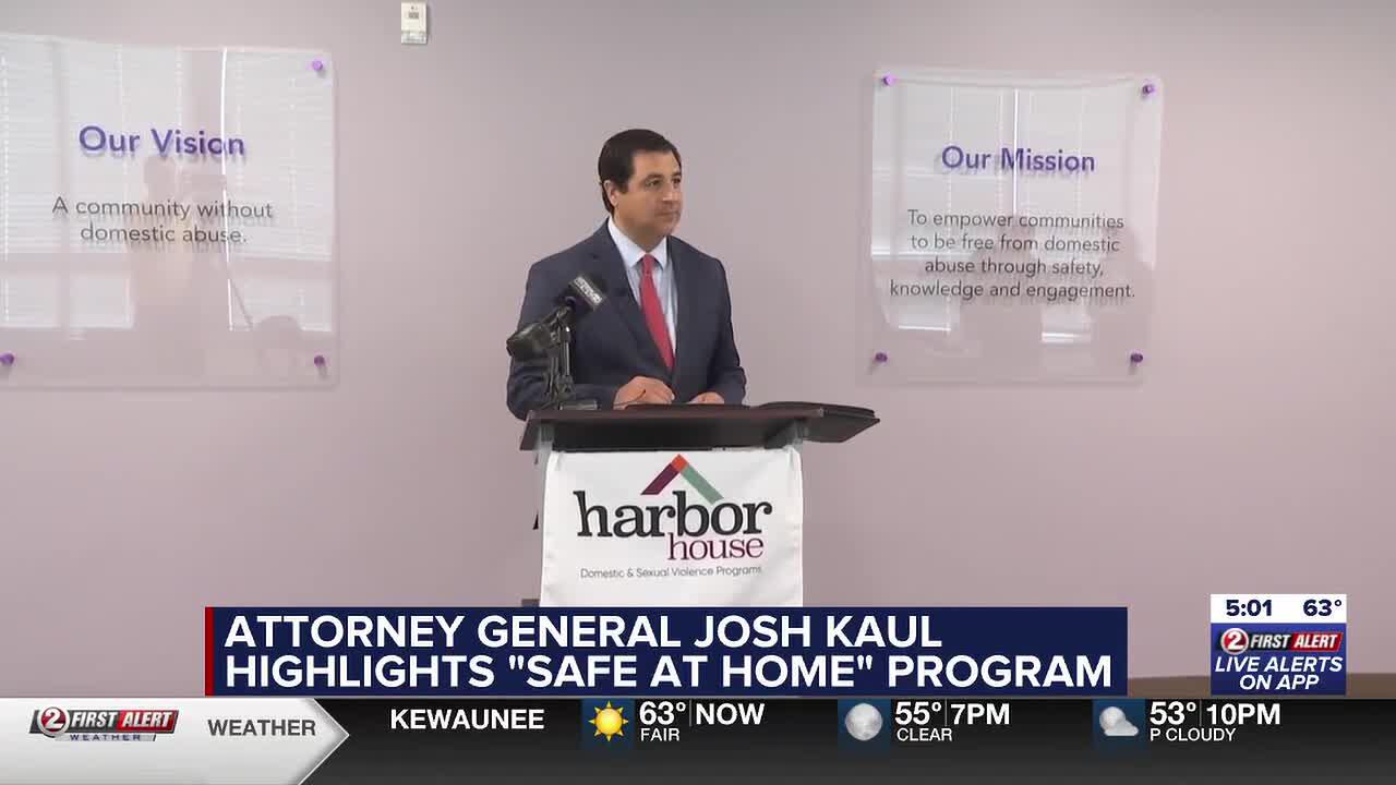 Attorney General Josh Kaul highlights ‘Safe At Home’ program in Appleton