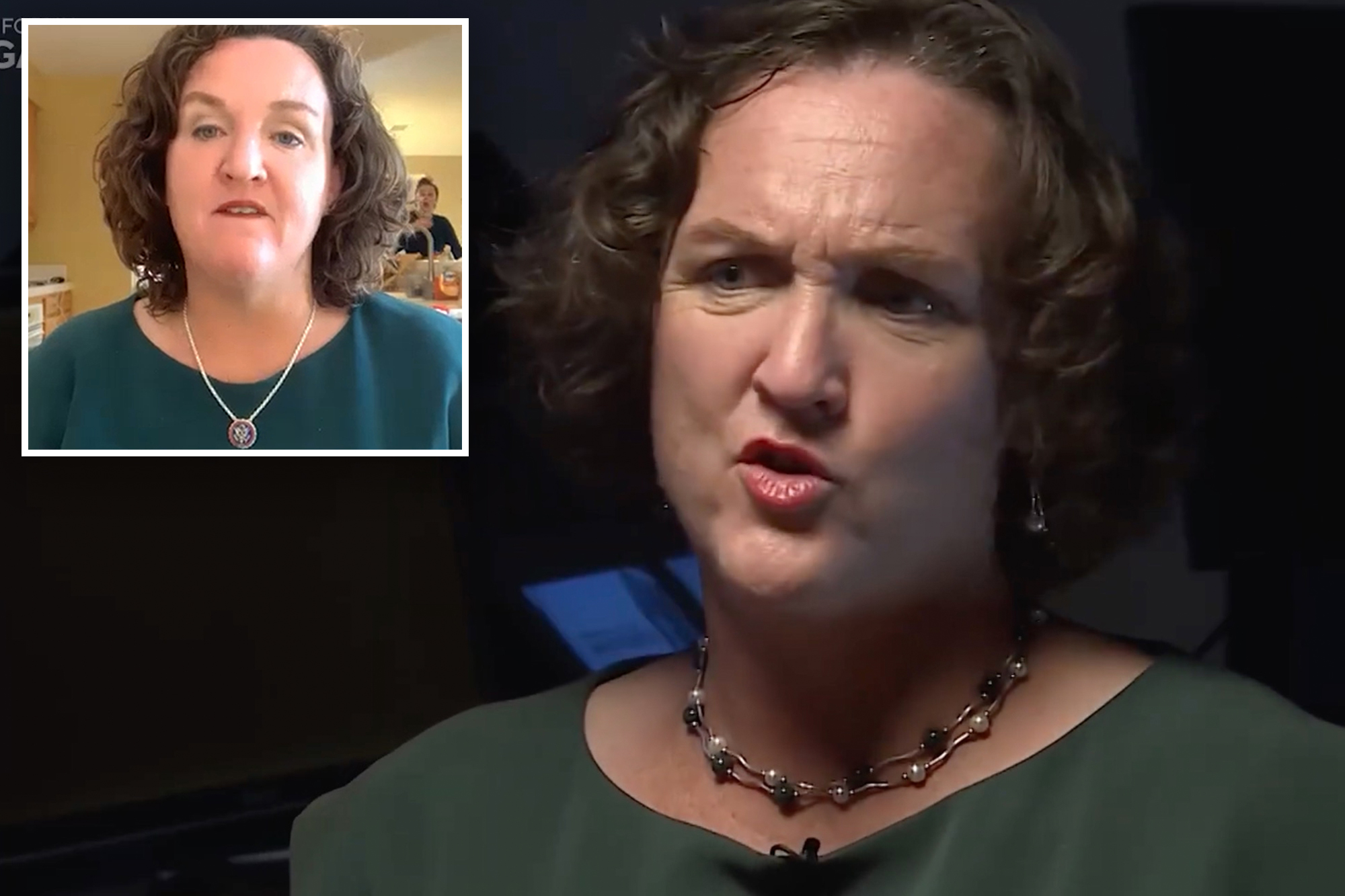 California gubernatorial hopeful Katie Porter caught flashing icy glare ...