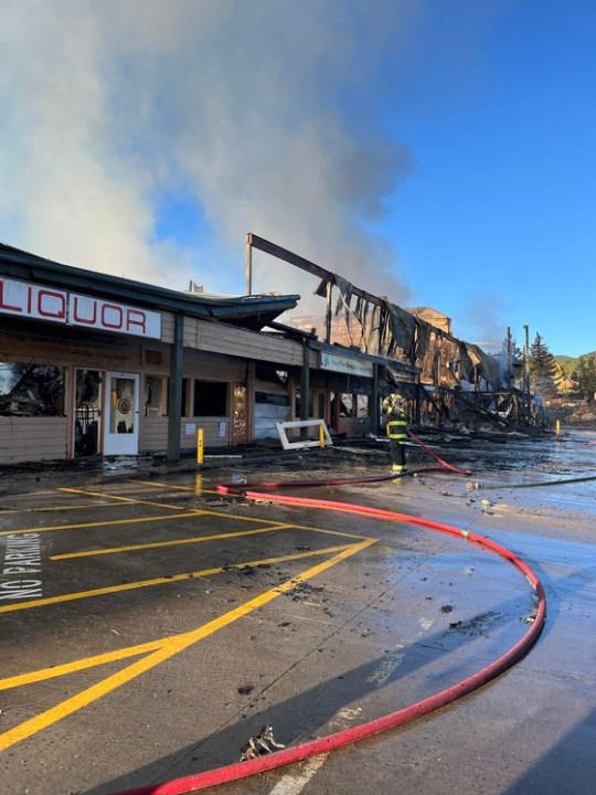 Evacuations lifted near Caribou Village Shopping Center after fire ...
