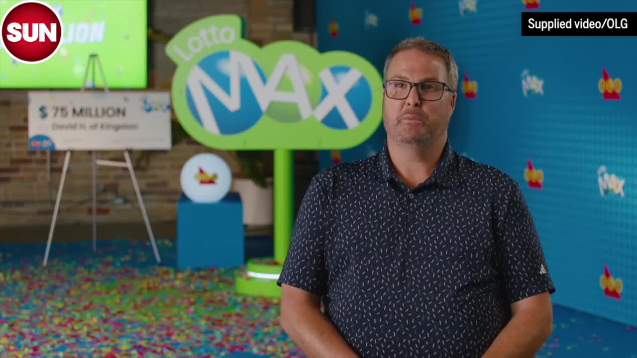 CAUGHT ON CAMERA: Biggest LOTTO MAX winner in Ontario lottery history