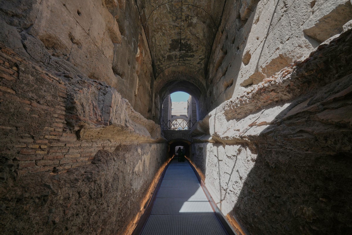 Secret Colosseum tunnel used by Roman emperors reopens after nearly ...