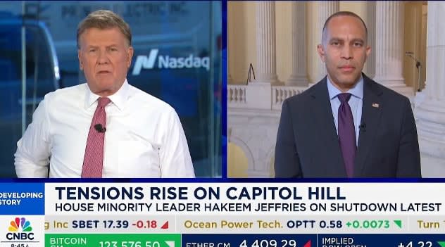 CNBC’s Kernen Rips Jeffries Over Shutdown: ‘You’d Be Going Crazy’ If ...