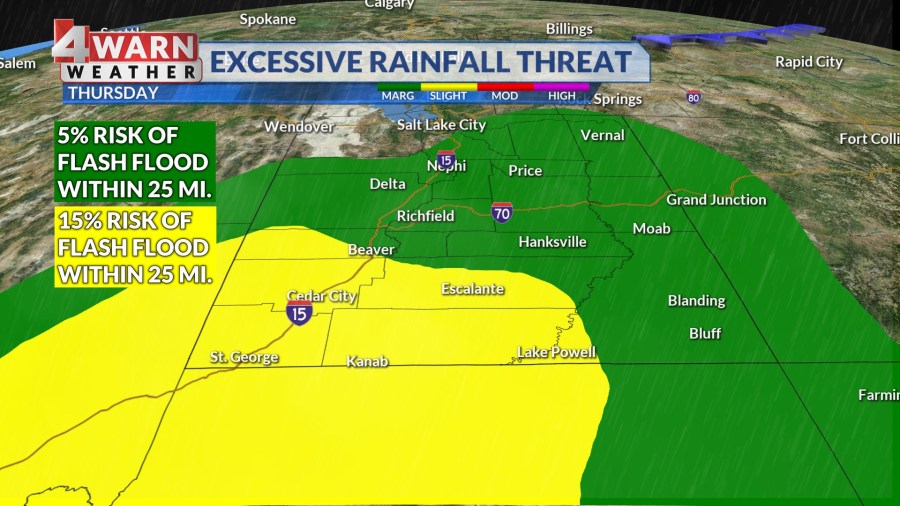 Flood Watch issued for central, southern, and eastern Utah through ...