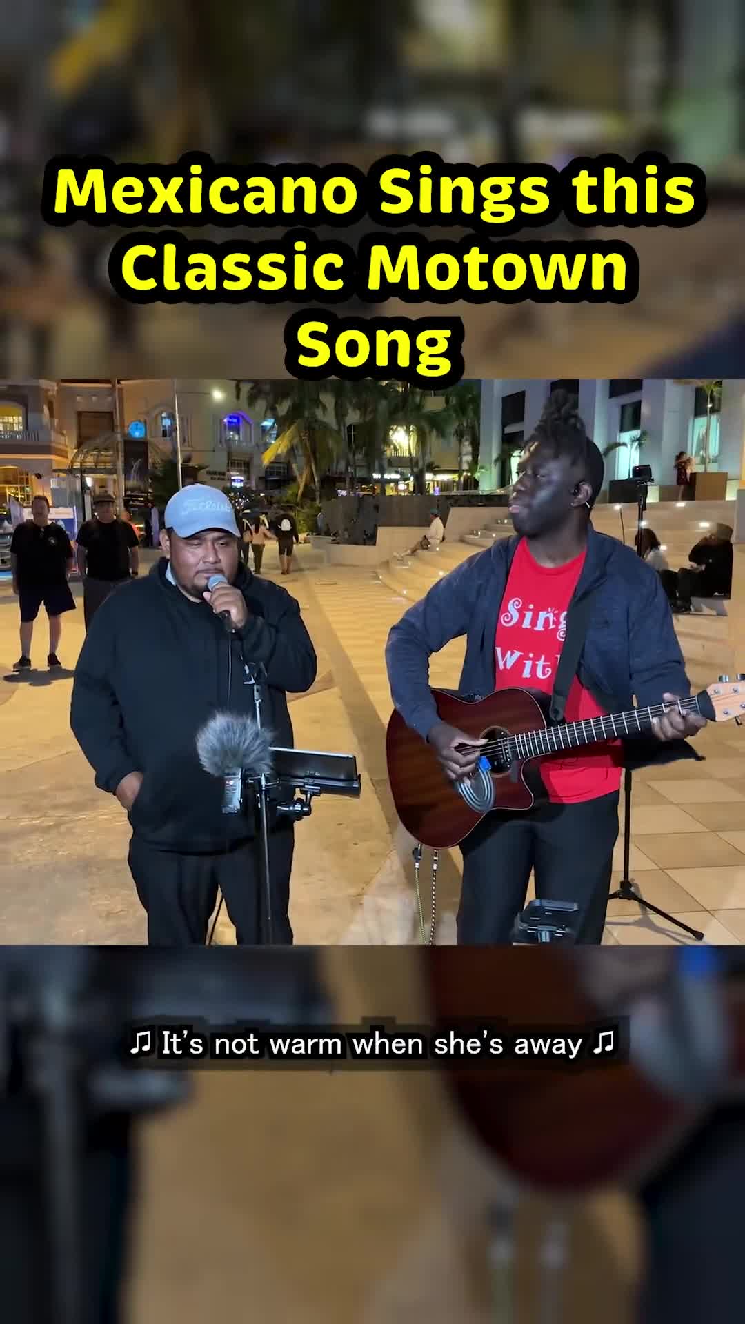 The crowd couldn't look away when he started to sing!