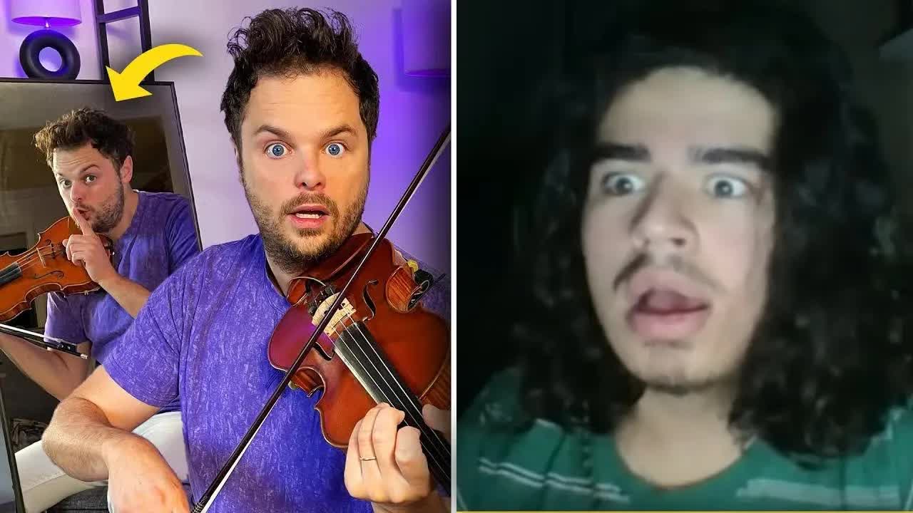 My REFLECTION Played a Duet With Me On Omegle