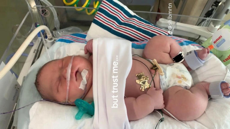 Mom gives birth to a whopping 13-pound baby boy, smashing hospital ...