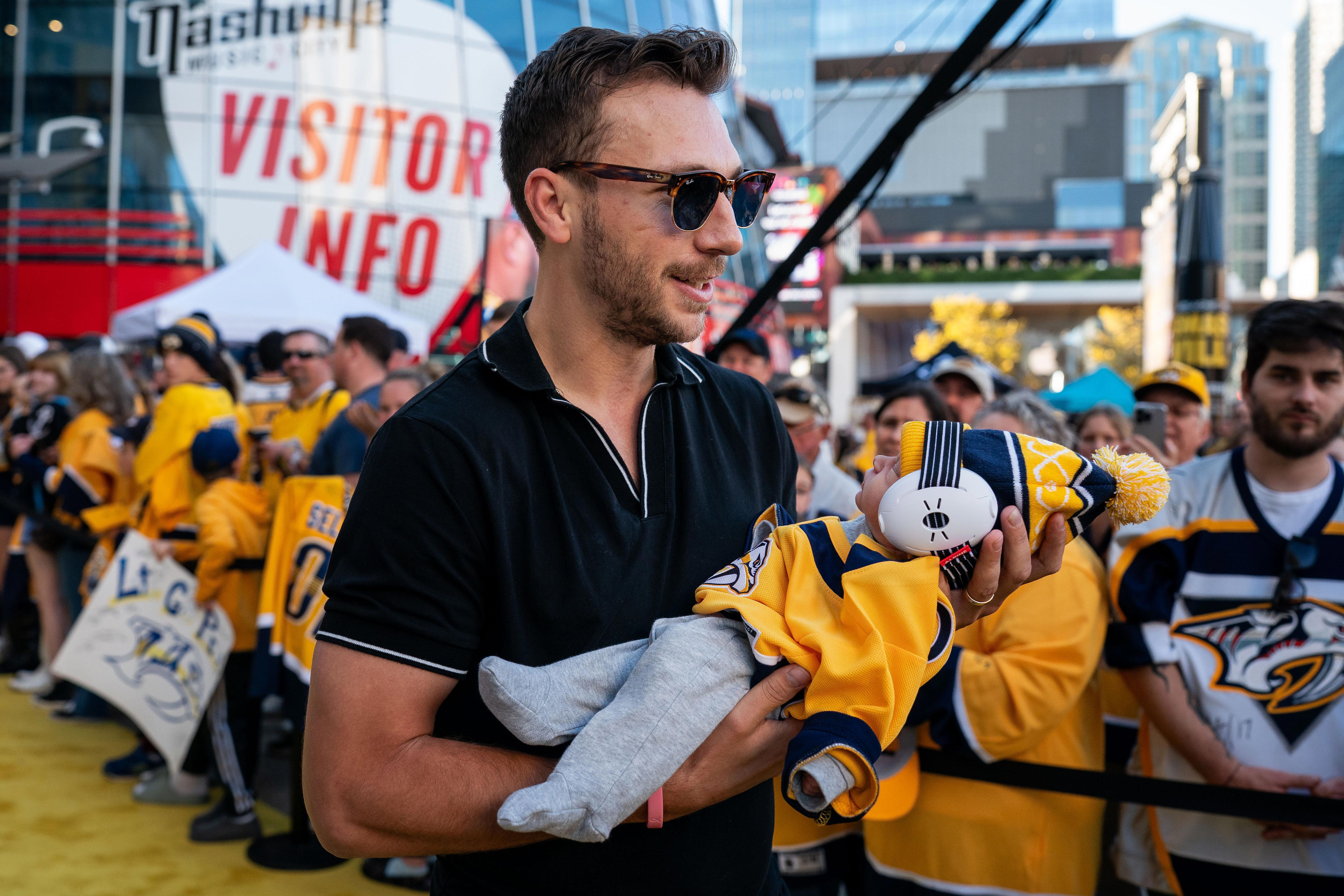 How 13-day-old son of Michael Bunting helped Nashville Predators win ...