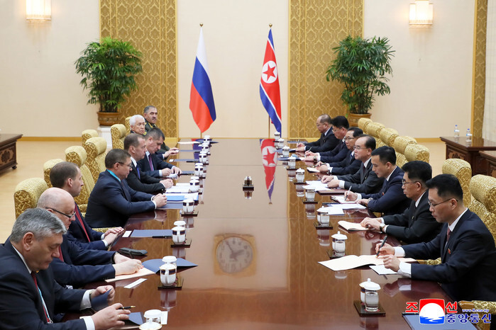 Russian delegation in Pyongyang