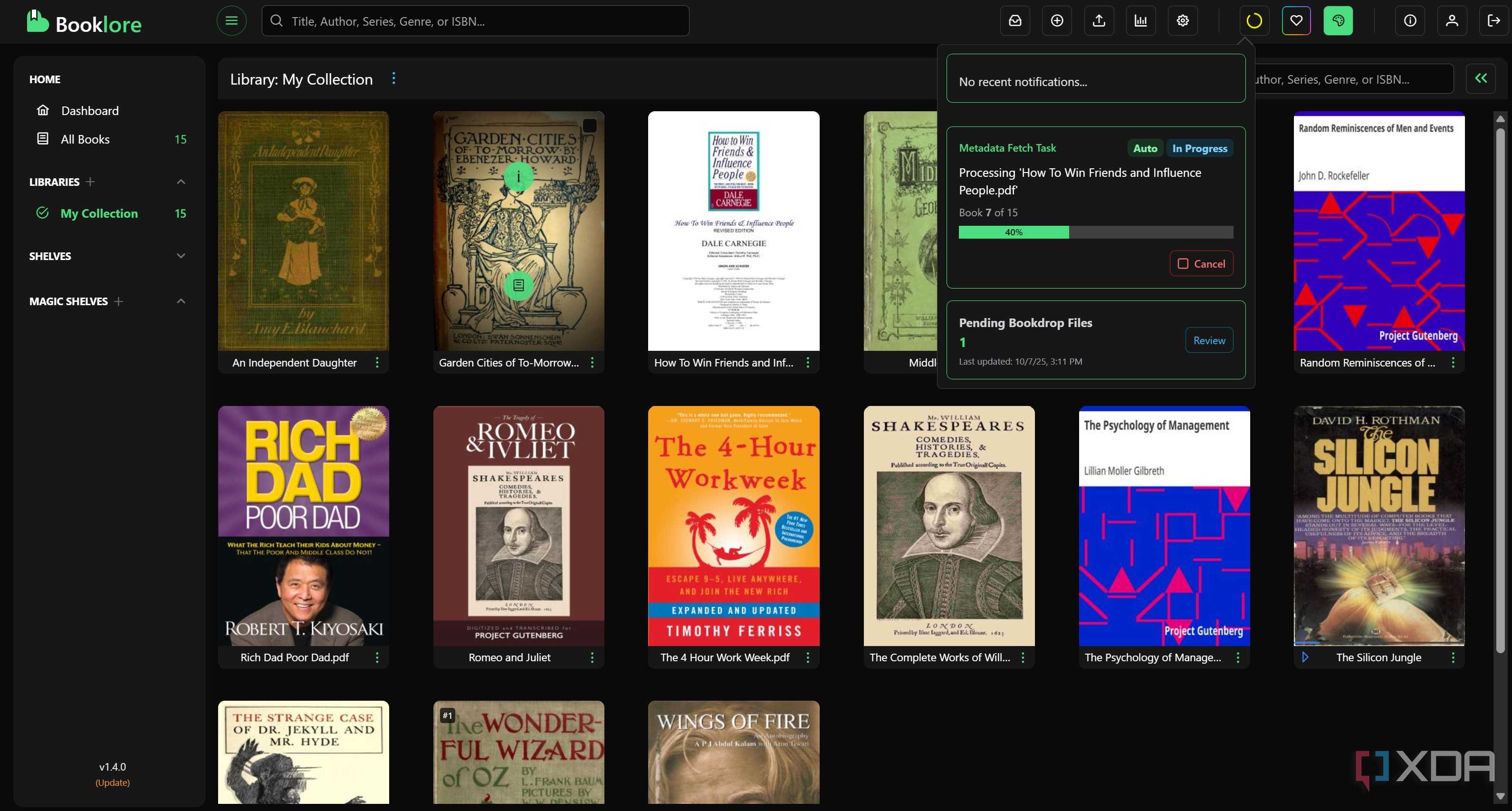 BookLore is Jellyfin for my eBooks, and it's far more interesting than I imagined
