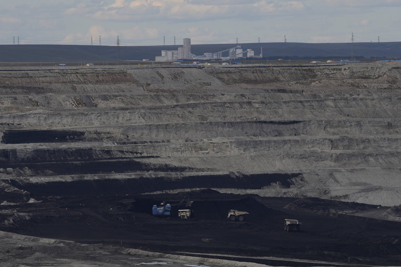 Photos of open-pit coal mining in China