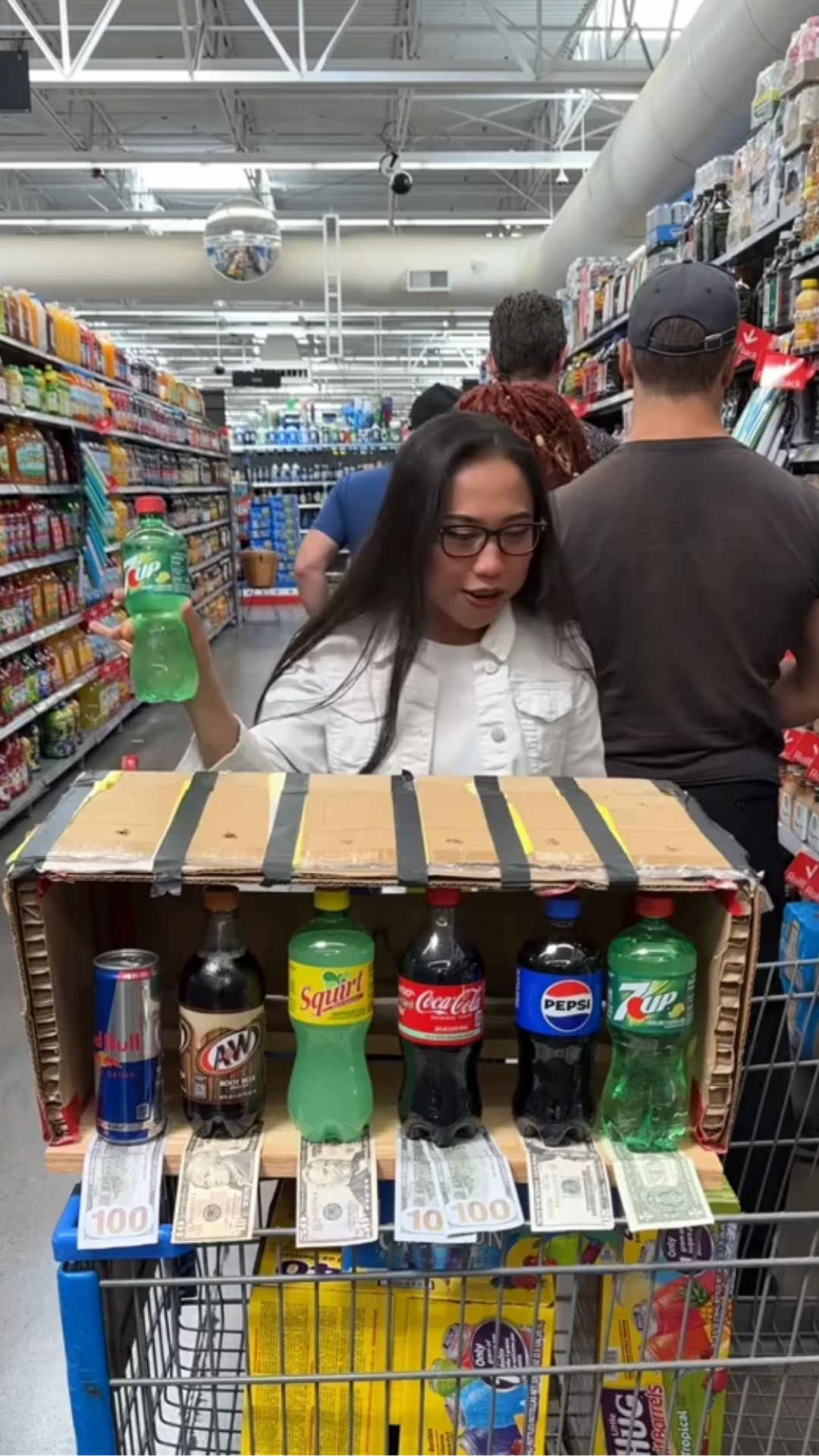 Match the Bottle Prize Game Brings Joy Inside the Grocery Store