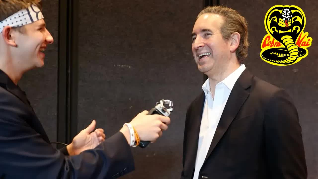 Hayden Schlossberg "Cobra Kai creator" in-person interview | The Karate ...