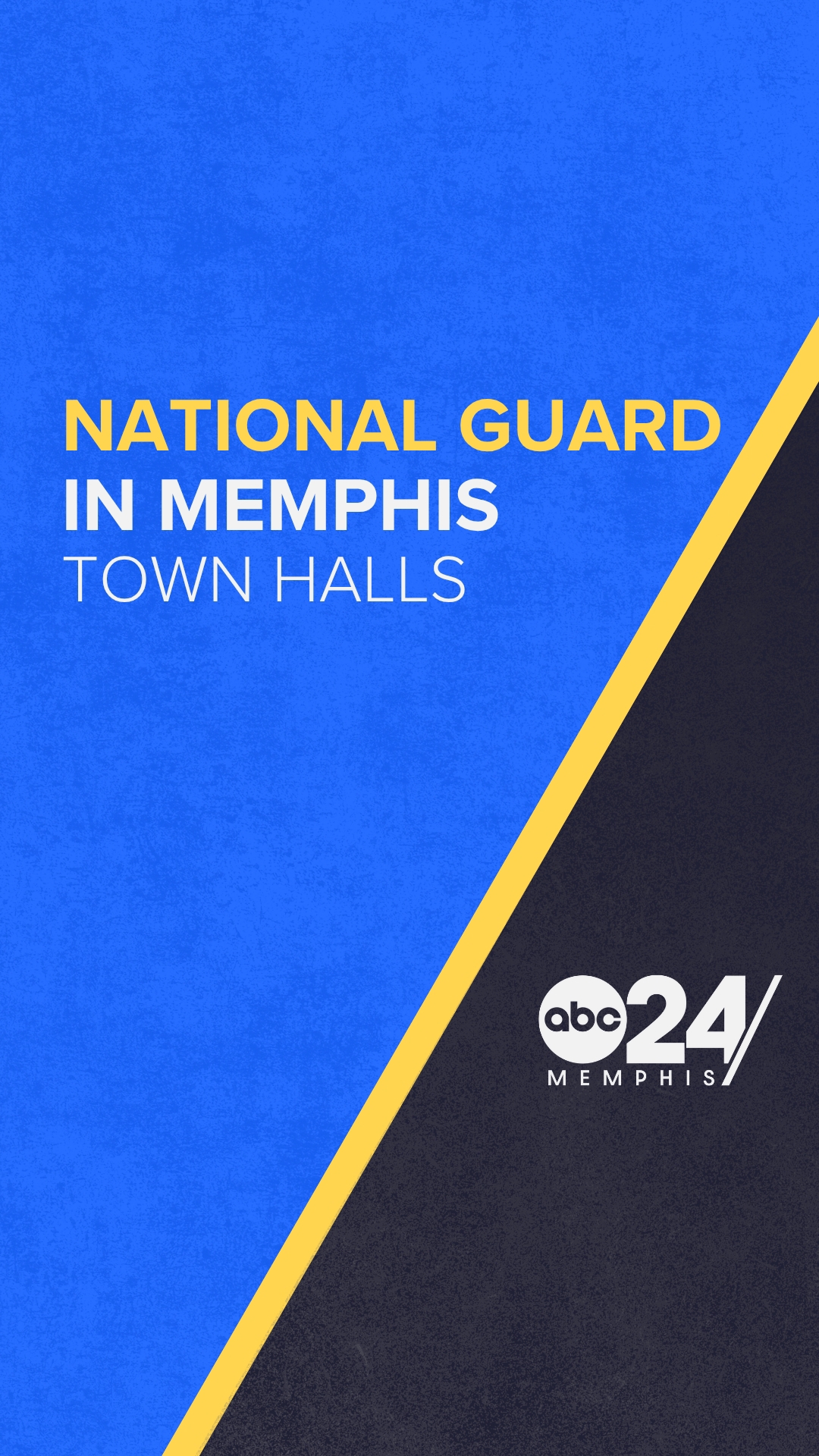 Memphis leaders hold town halls a day before the National Guard arrives.