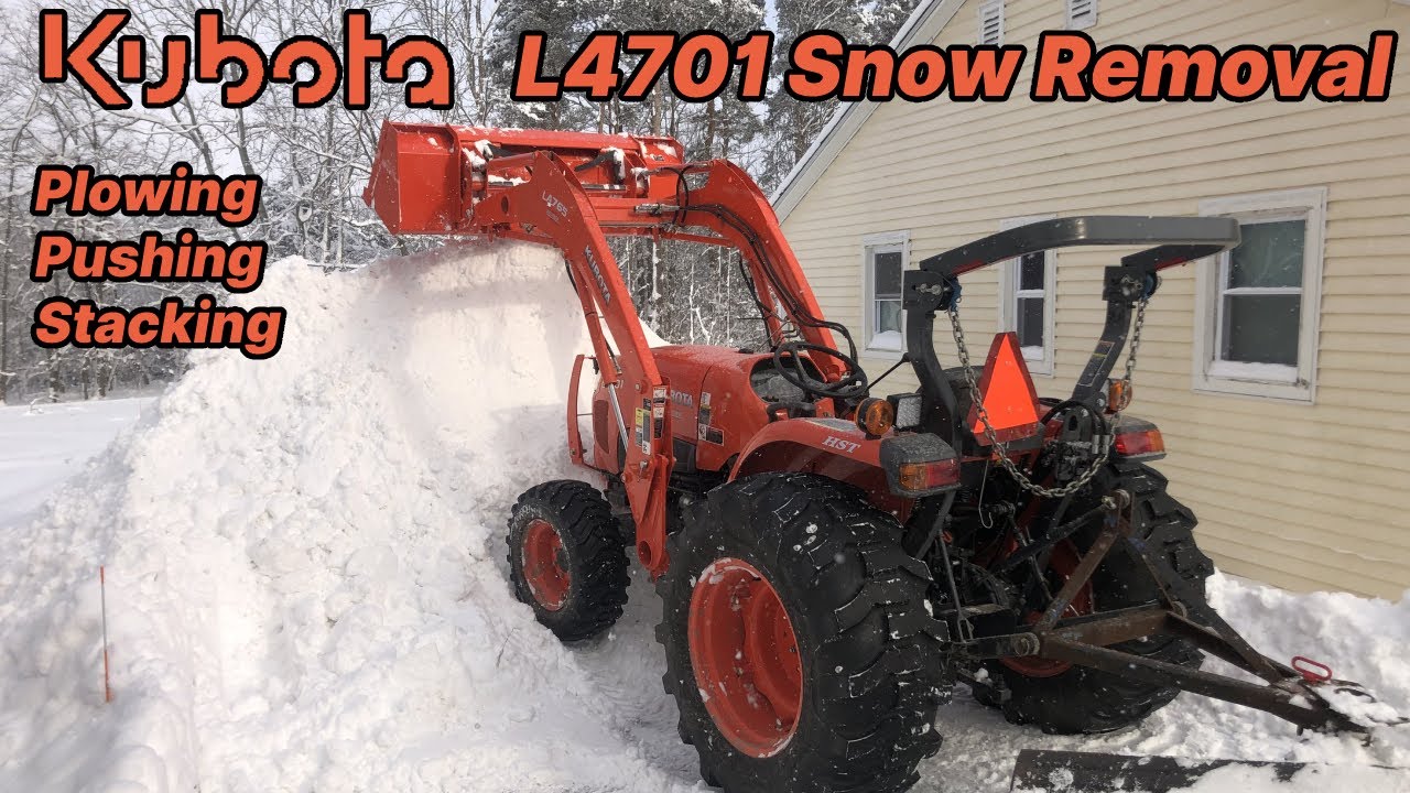 Using A Tractor Bucket To Plow Snow?