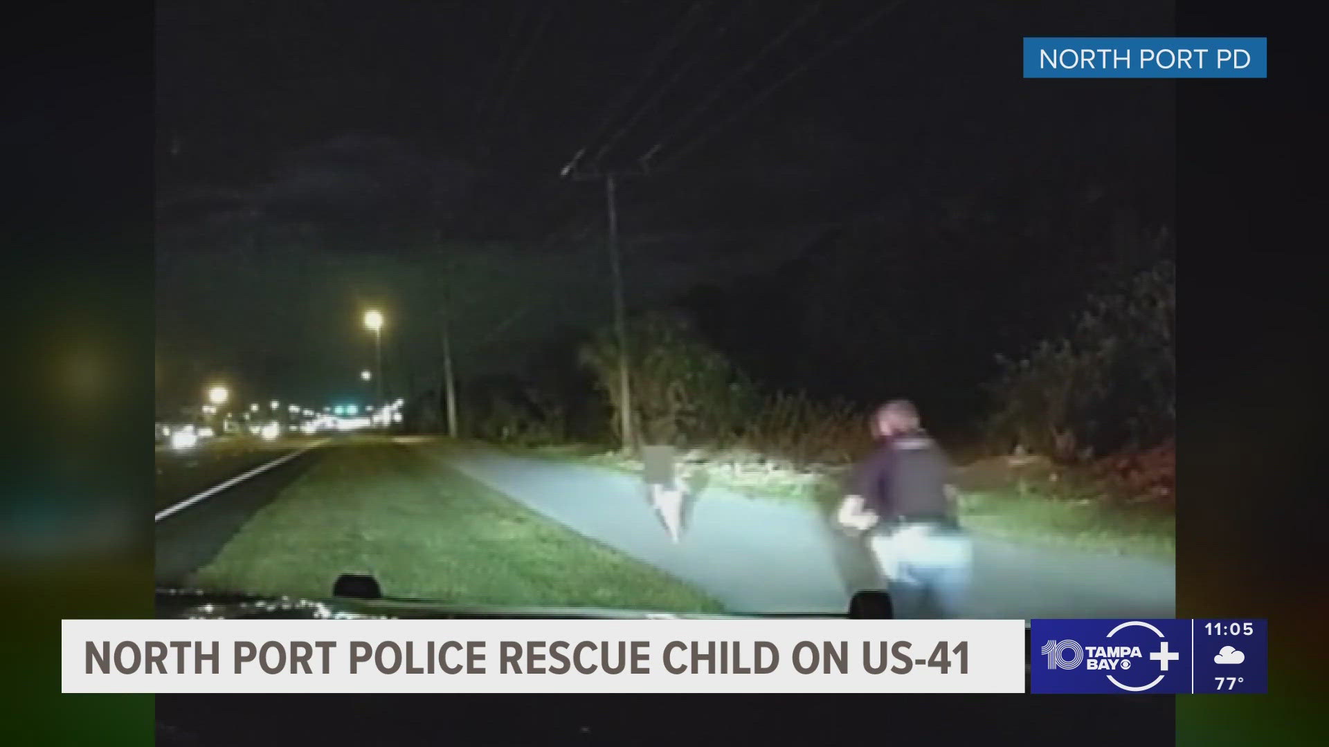 North Port child wandering alone was rescued on US-41, police say