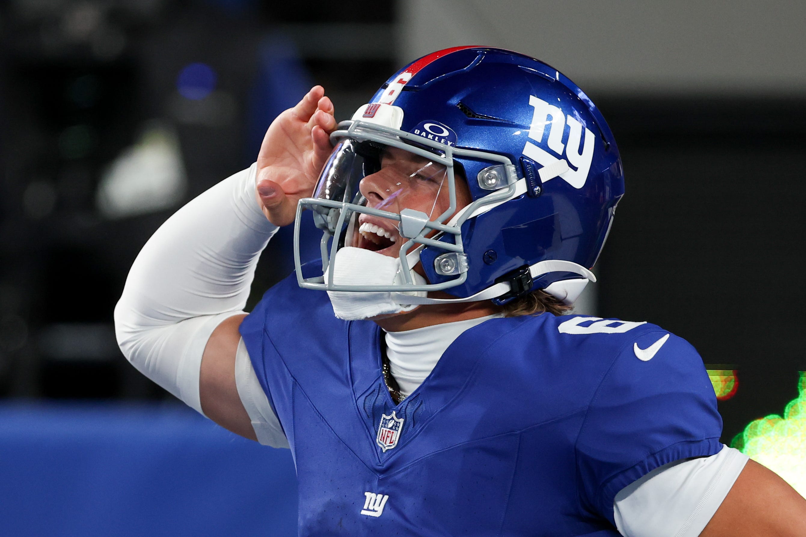 New York Giants' Jaxson Dart draws Patrick Mahomes comparison