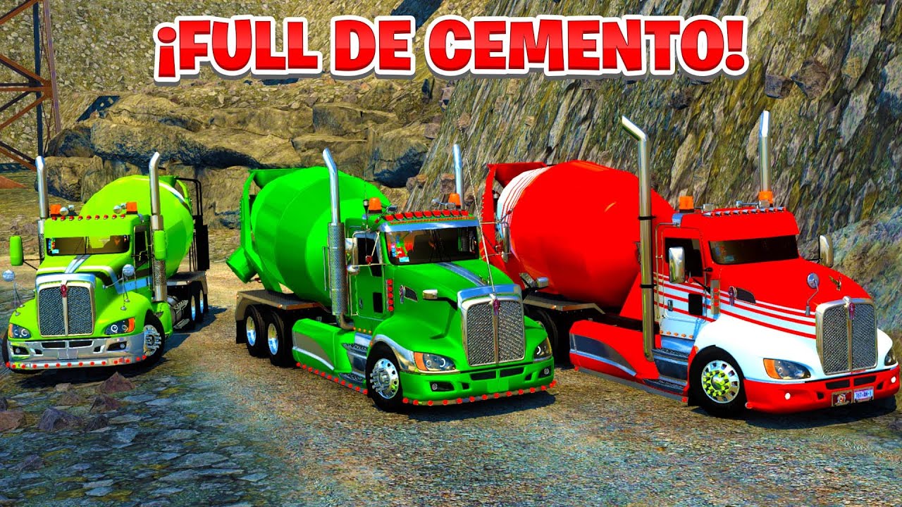 ¡Mezcladoras de Cemento con 40 Toneladas por Colombia! | American Truck ...