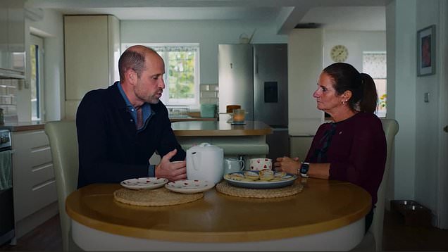 William's emotional talk about suicide with mother who lost baby son ...