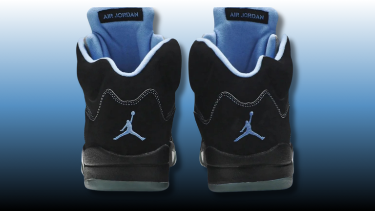 Air Jordan 5 black university blue 2026