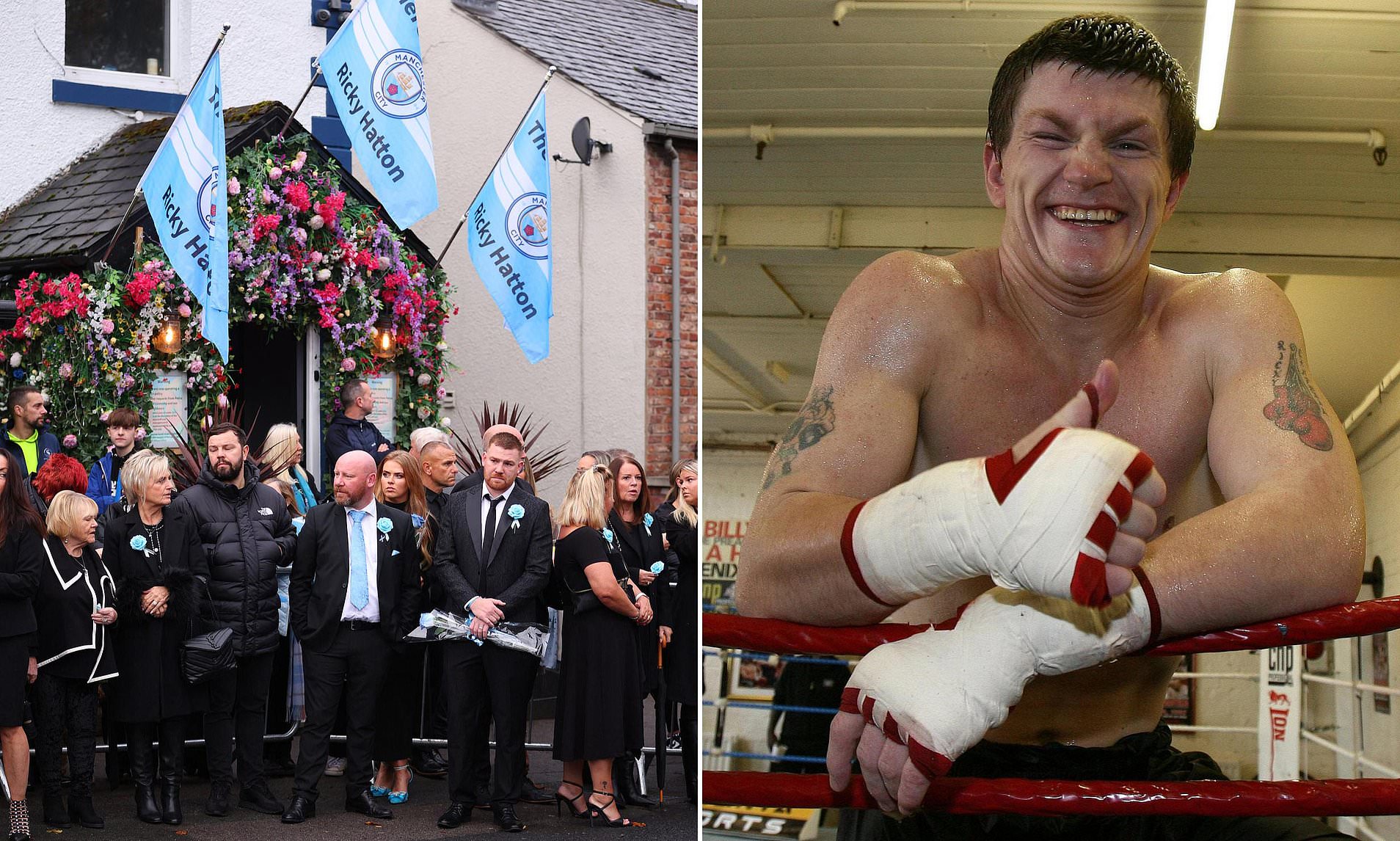 Thousands line the streets for Ricky Hatton's funeral as Manchester ...