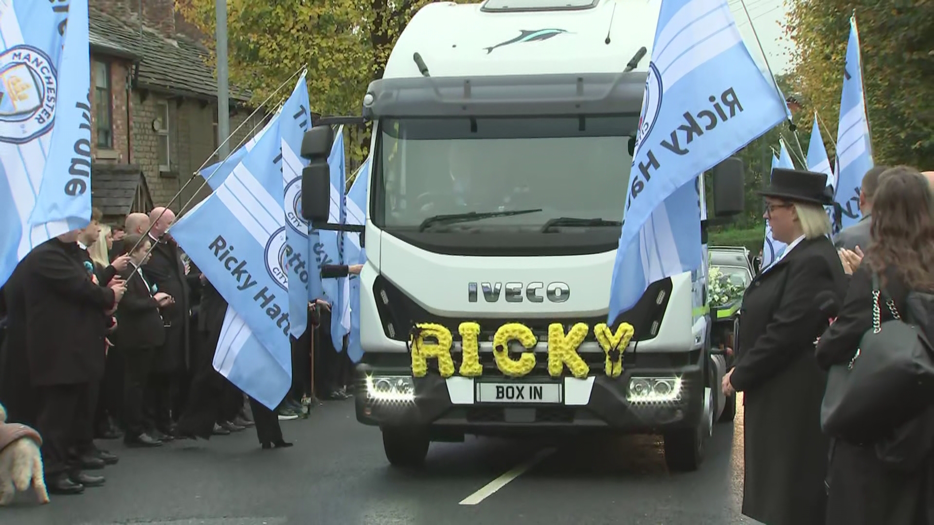 Mourners gather for Ricky Hatton funeral