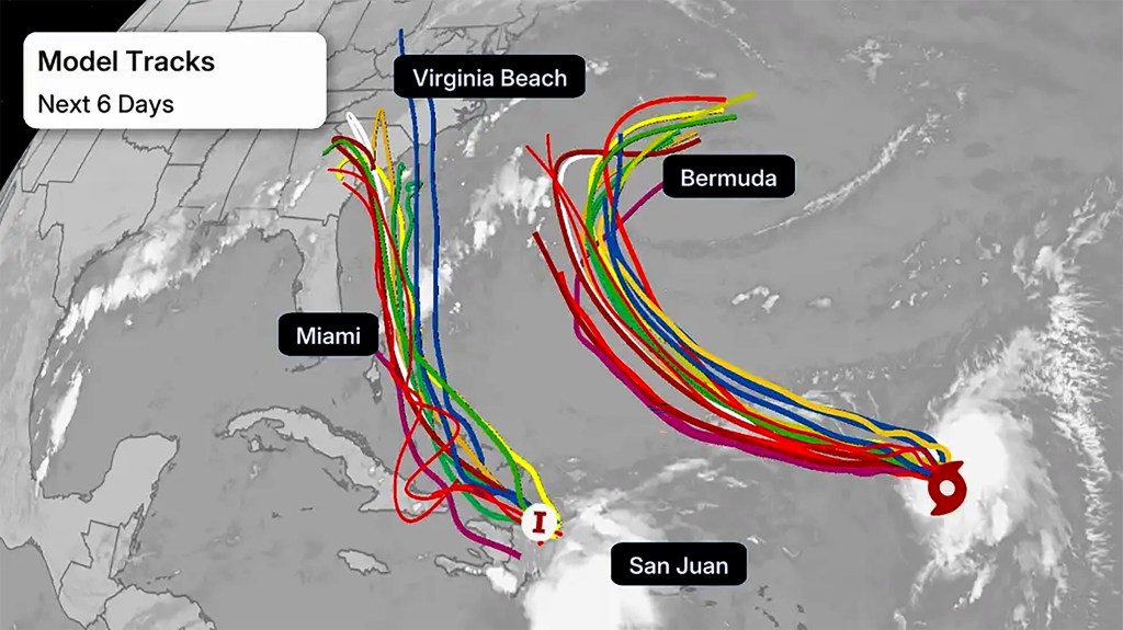 Hurricane could merge with second storm and form mega system