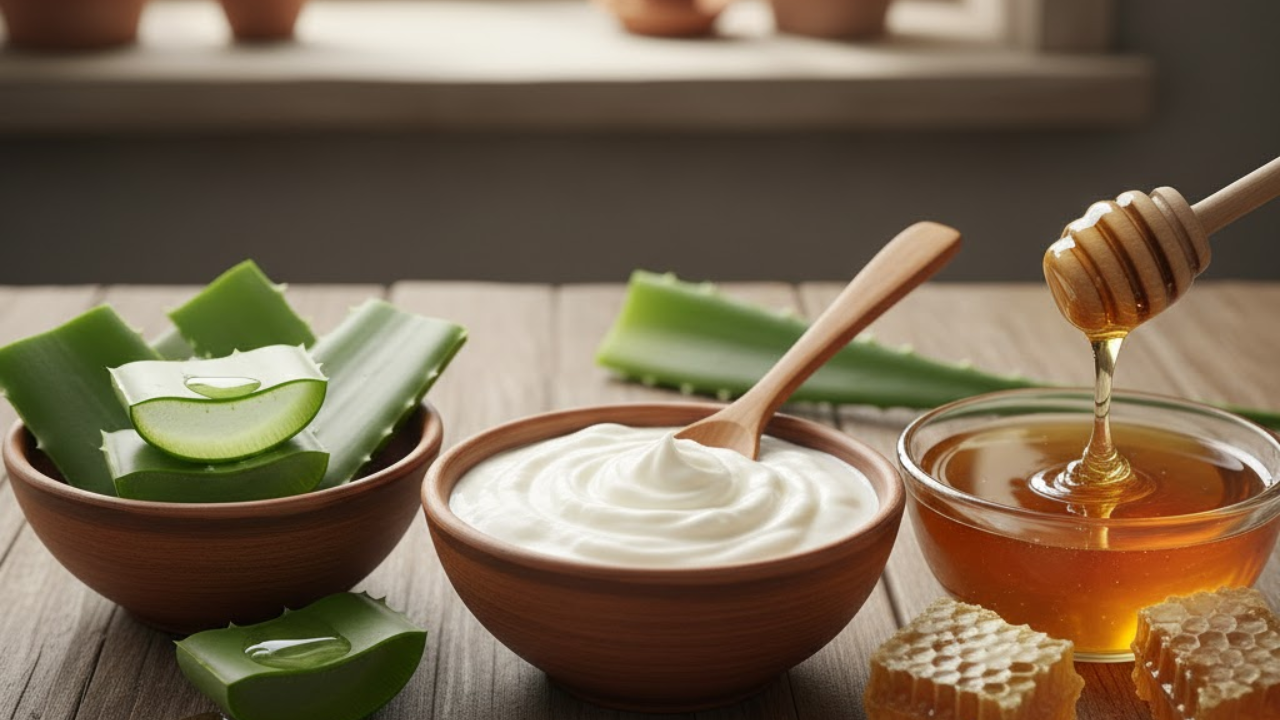 5 DIY face hacks with the natural trinity: Aloe vera, honey, and curd