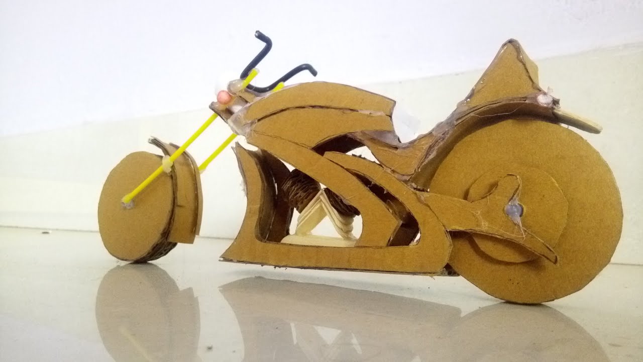DIY Harley Davidson Bike Cardboard