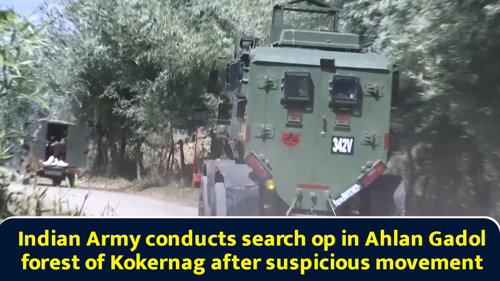 Indian Army conducts search op in Ahlan Gadol forest of Kokernag after ...