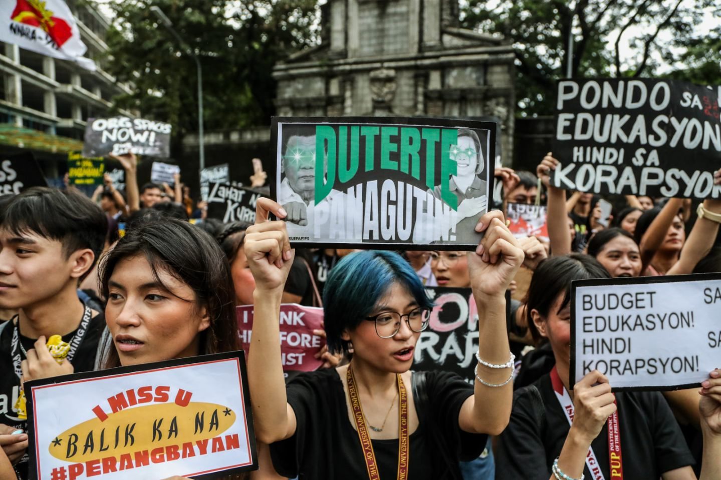 Students in 10 PUP campuses walk out to protest corruption