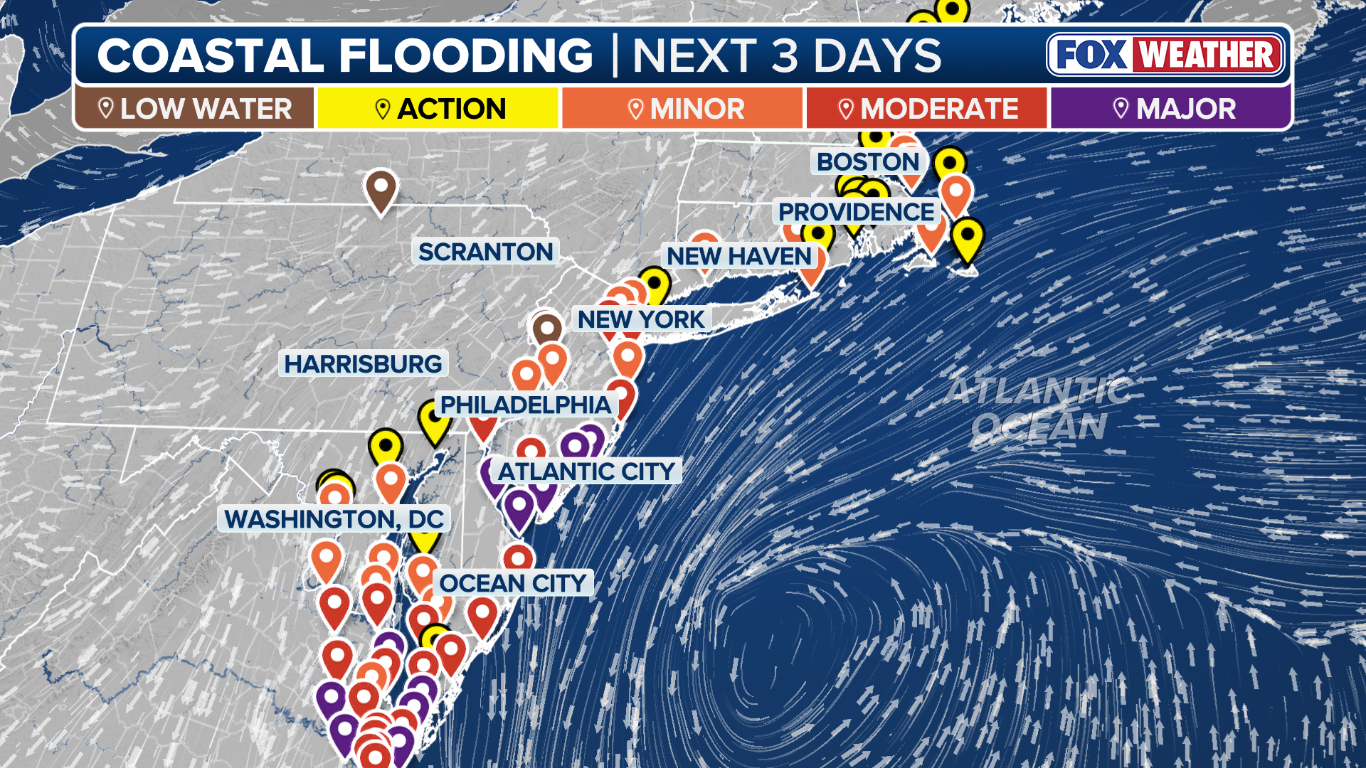 Developing nor'easter triggers high wind alerts, flood watches for ...