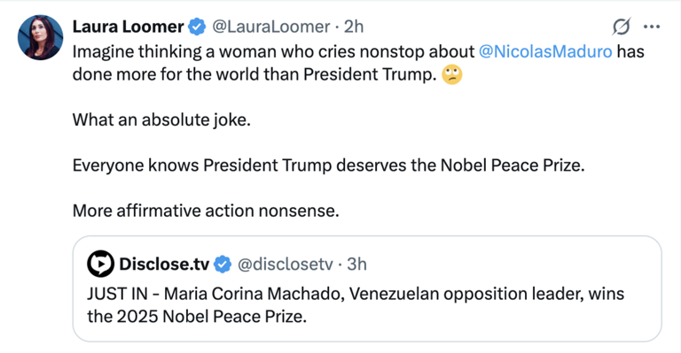 MAGA Fury Erupts After Trump Misses Nobel Peace Prize