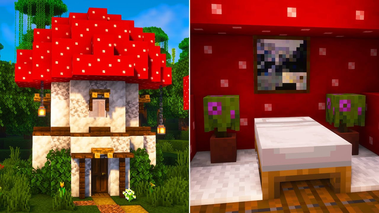 Mushroom Survival House Build Minecraft
