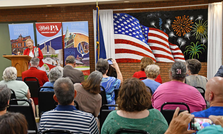 Lebanon County America250PA Mosaic unveiled at Expo center ceremony