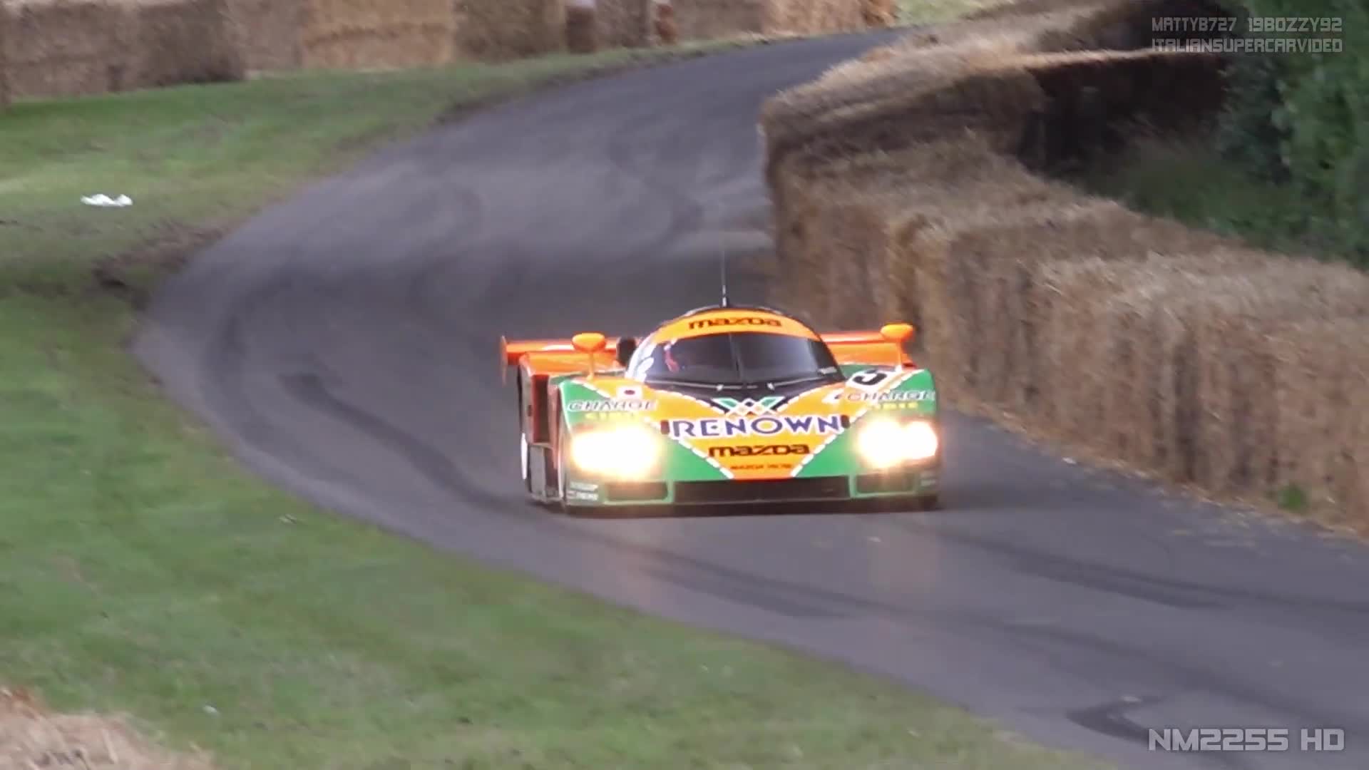 Mazda 787B R26B 4 Rotor Engine Sound at Goodwood Festival of Speed