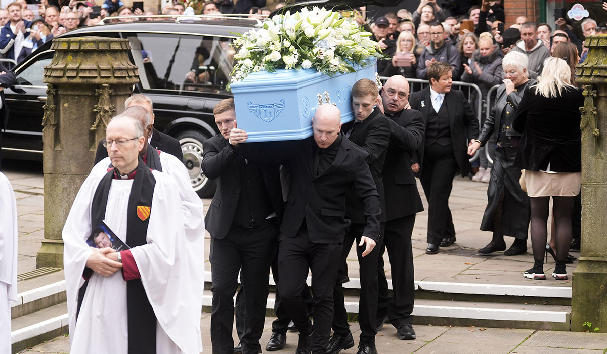 Ricky Hatton's funeral draws thousands including Liam Gallagher, Wayne ...