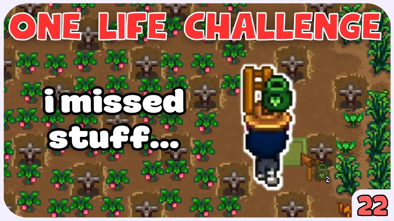 I Had ONE Job… and I Blew It | Stardew Valley One Life Challenge [Ep 22]