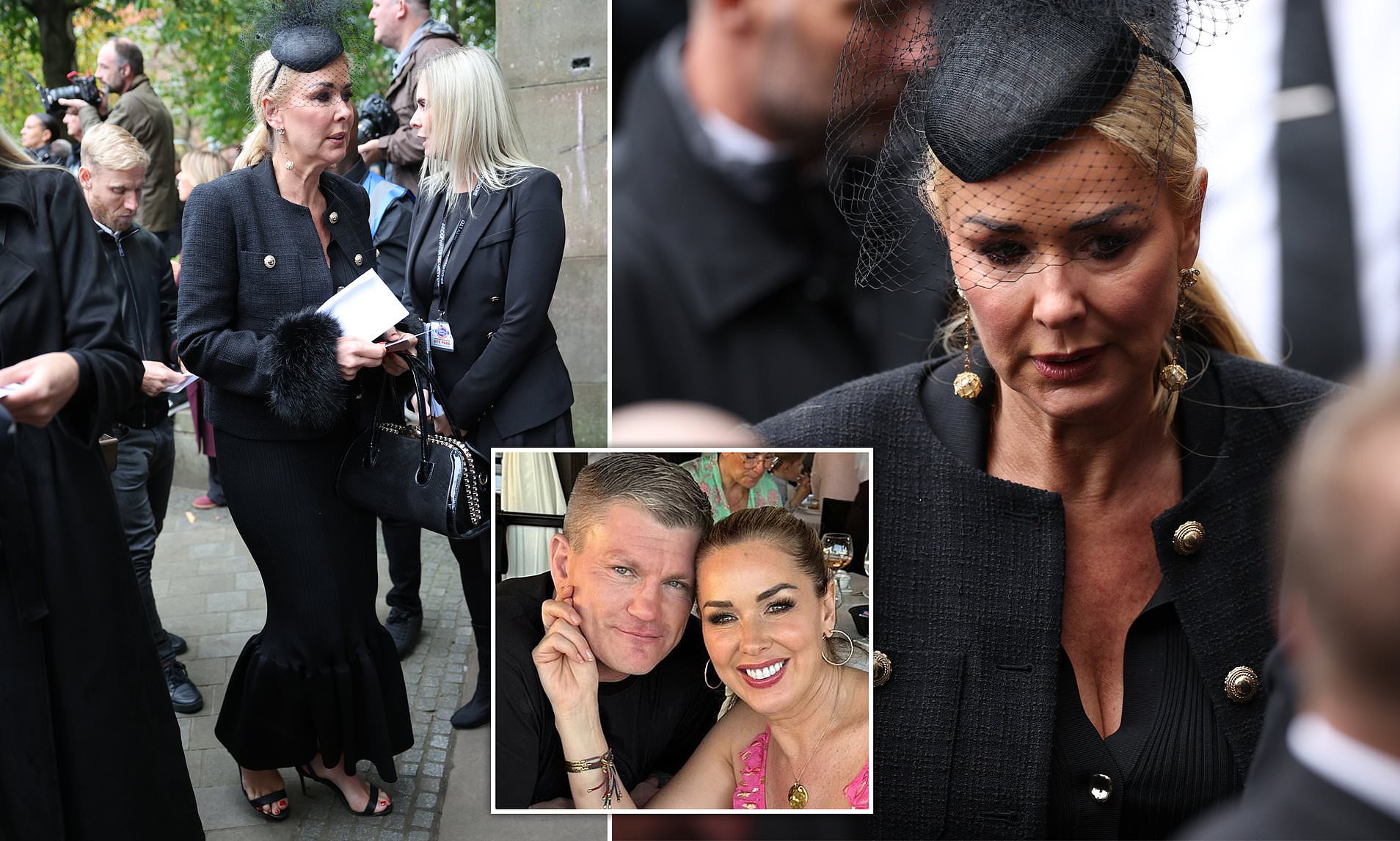 Claire Sweeney pays her respects to ex-boyfriend Ricky Hatton as she ...
