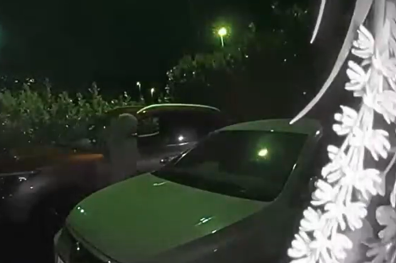 Edinburgh CCTV shows moment young men 'ransack' car parked on family's ...