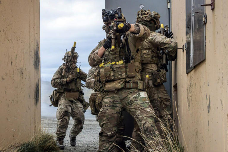 Royal Marine commandos in ultra-realistic war simulation this week