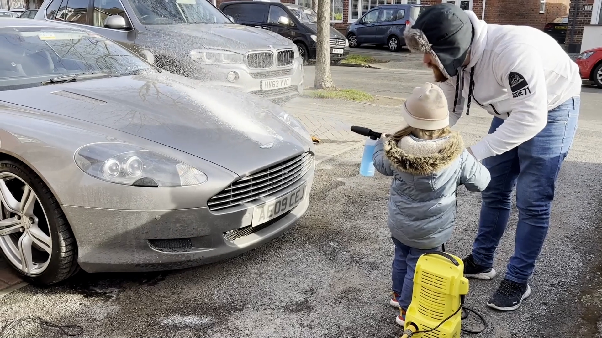 Aston Martin Family Life: Kids Take Over Cleaning Duty