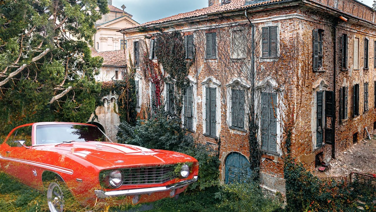 Abandoned Fairy Tale Millionaires Mansion With Camaro Left Behind ...