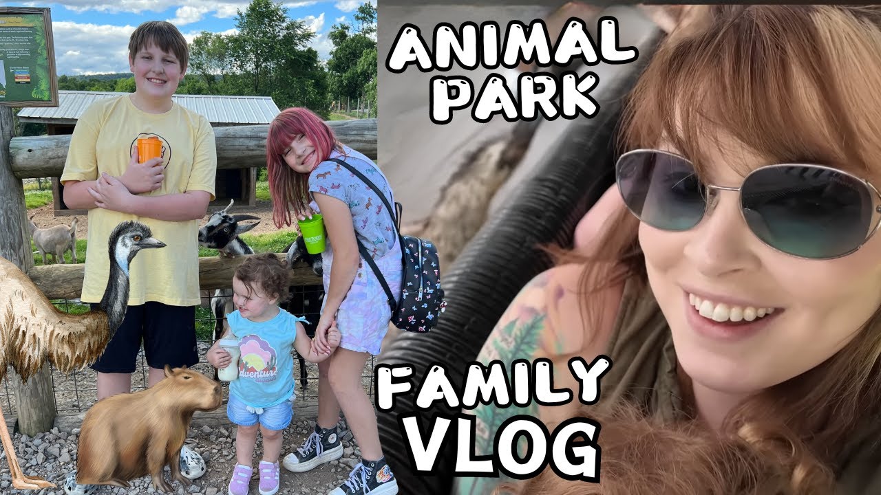 Two Year Old at the Animal Park | Crazy Lamp Lady Vlog | Lake Tobias